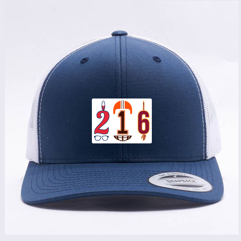 216 Cleveland area code retro trucker hat – 513shirts.com