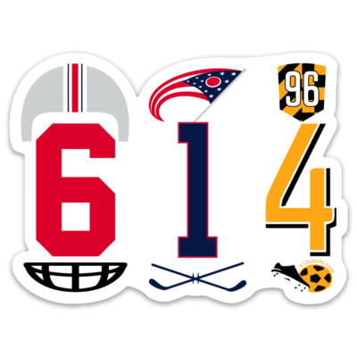 614 area code sticker – 513shirts.com