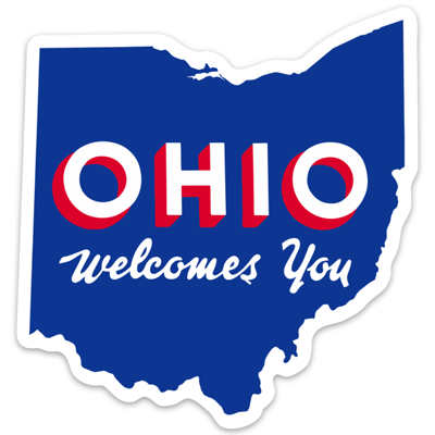 Ohio Welcomes You sticker – 513shirts.com